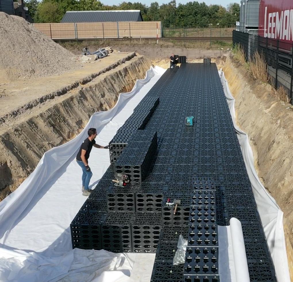 Infiltratiekrat 180 liter zwaar kaal - 60 x 60 x 50 cm