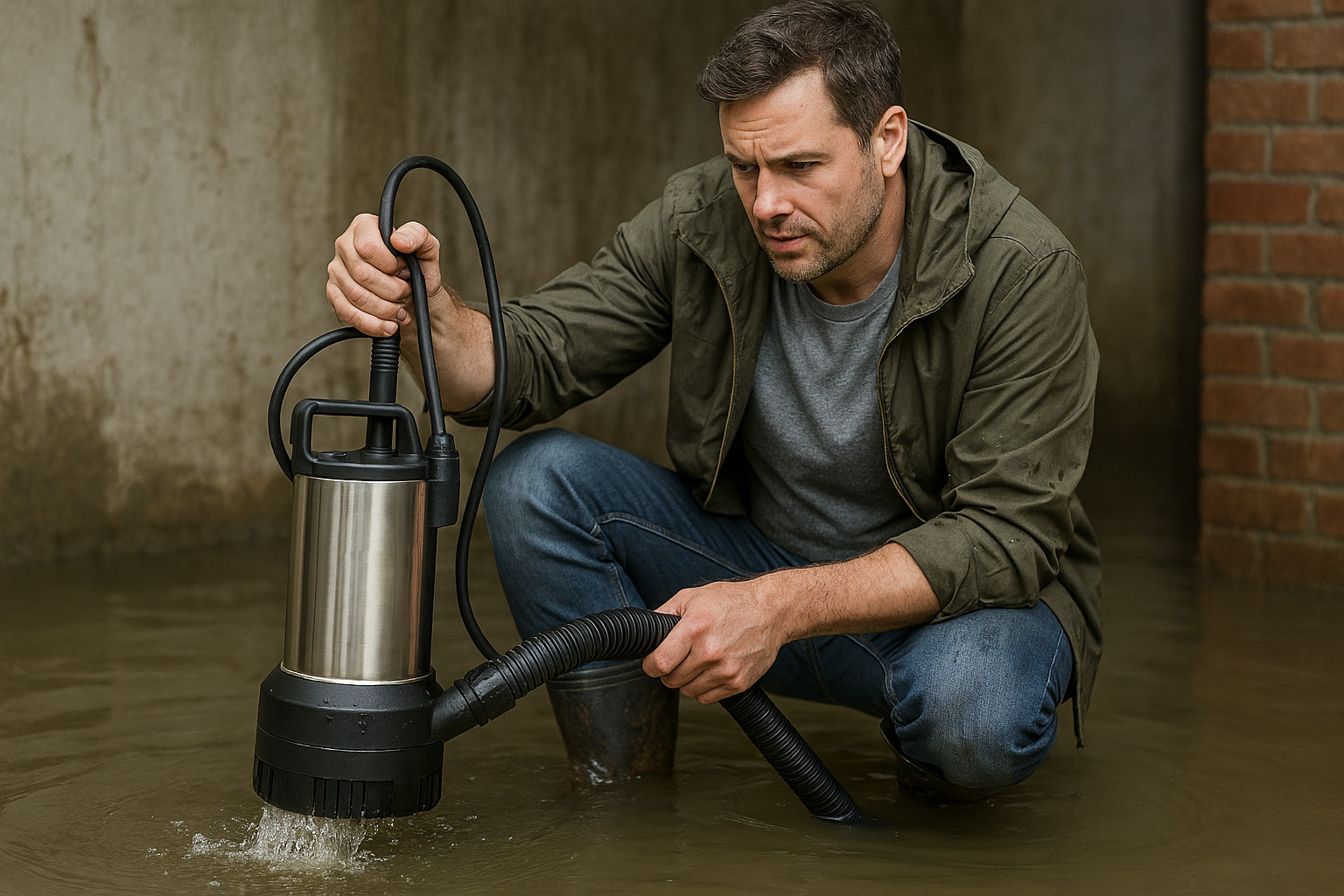 Regenwater afvoeren: dompelpomp tegen wateroverlast