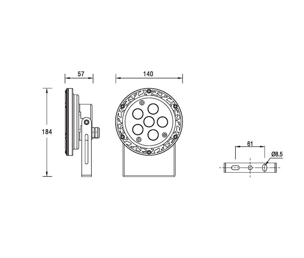 Sus Submerged LED waterspot 24V | Onderwaterspot