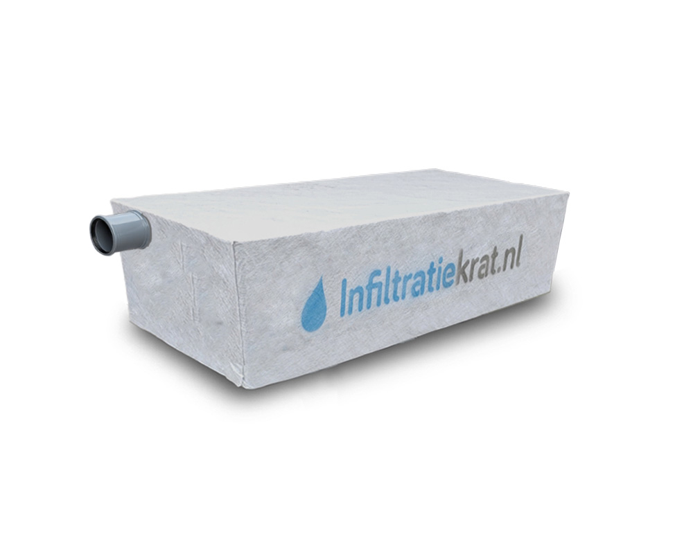 Infiltratiekrat 300 liter zwaar - 120 x 60 x 40 cm | 1 x 125 mm, ITK